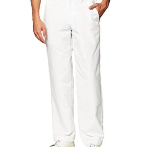 Chef Designs Men's Chef Pant, White, 34W x 30L