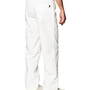 Chef Designs Men's Chef Pant, White, 34W x 30L