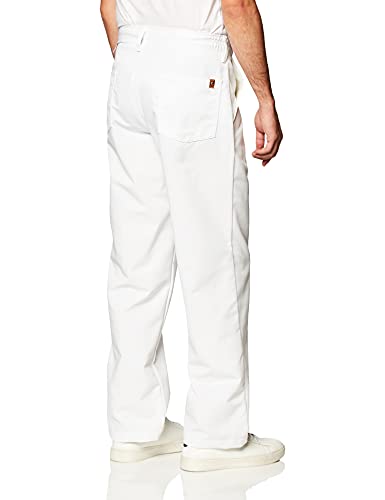 Chef Designs Men's Chef Pant, White, 34W x 30L