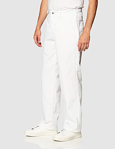 Chef Designs Men's Chef Pant, White, 34W x 30L