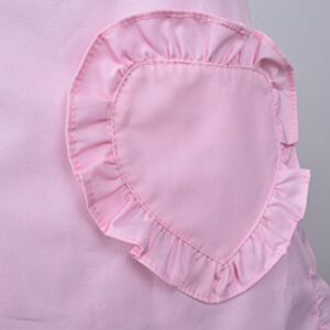 Cute Girls Bowknot Lady's Kitchen Restaurant Women's Cake Apron Fashion Funny Aprons for Christmas Gift (Pink)