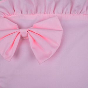 Cute Girls Bowknot Lady's Kitchen Restaurant Women's Cake Apron Fashion Funny Aprons for Christmas Gift (Pink)