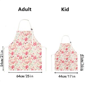 S SENHE Matching Aprons for Kids and Adults,2 PCS Aprons for Women & Kids Aprons,Perfect Mommy and Me Kitchen Cooking Apron