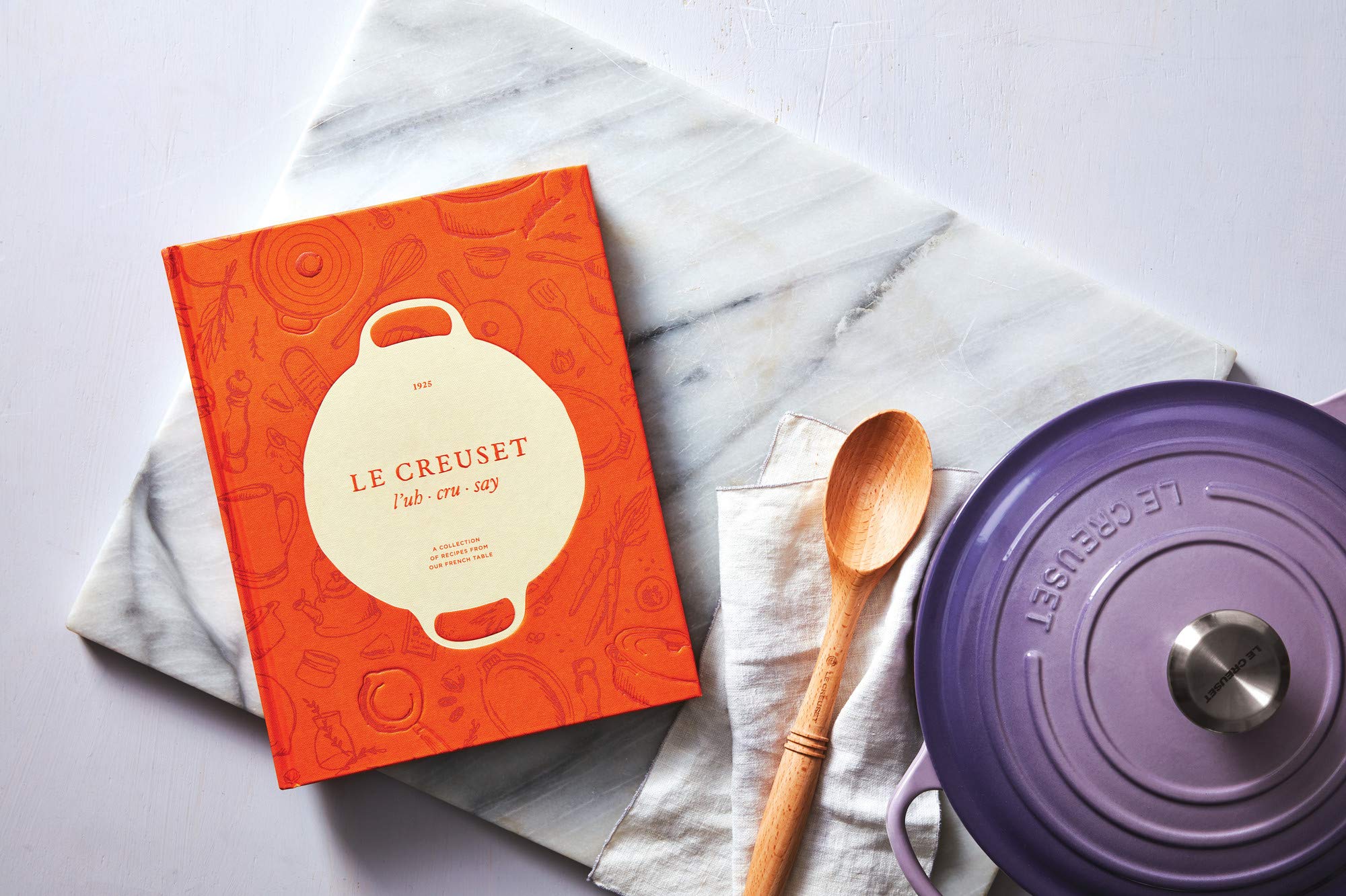 Le Creuset Cookbook, Orange, 8.75" x 11"