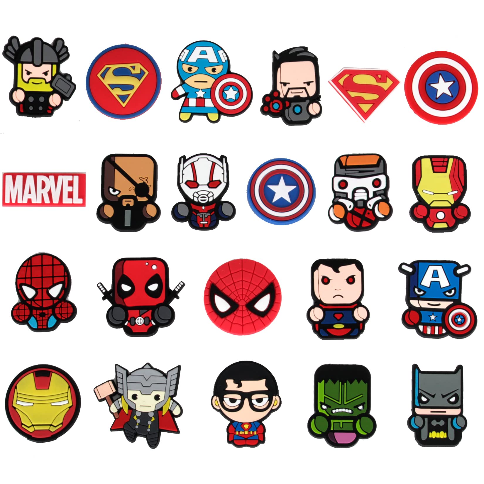 New The Avengers Refrigerator Magnets-Marvel Heroes Fridge Magnets- Set of 22 Marvel Characters-Final Battle Perfect Decorative Magnet (The Avengers)