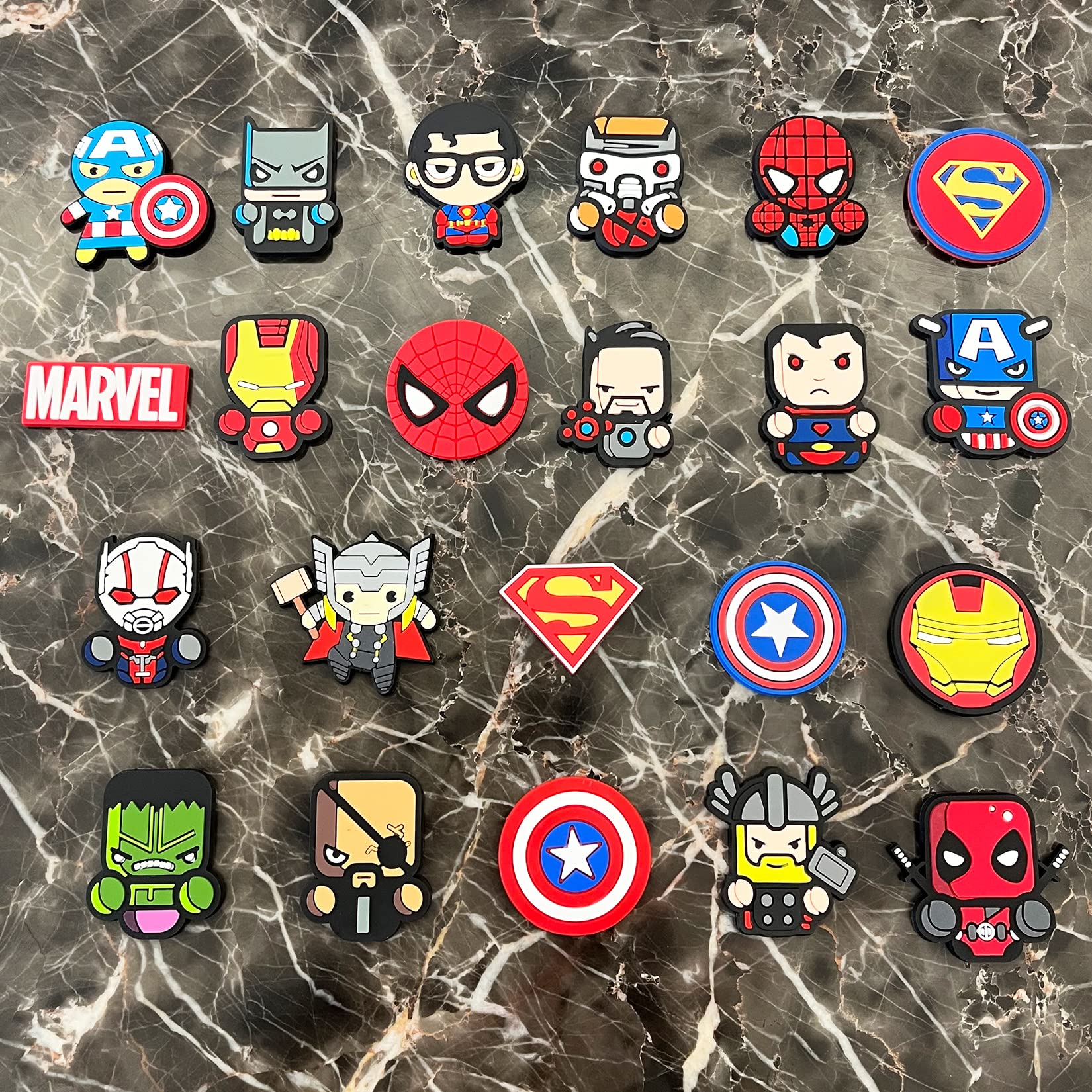 New The Avengers Refrigerator Magnets-Marvel Heroes Fridge Magnets- Set of 22 Marvel Characters-Final Battle Perfect Decorative Magnet (The Avengers)