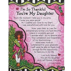 Blue Mountain Arts Daughter Magnet with Easel Back—Birthday, Holiday, Graduation, or "I Love You" Gift by Suzy Toronto, 4.9 x 3.6 Inches (I’m So Thankful You’re My Daughter)