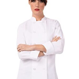 Chef Works Women's Le Mans Chef Coat, White, Large