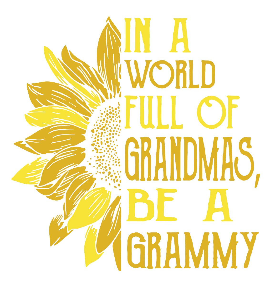 in A World Full of Grandmas Be Grammy 4.0 inch Refrigerator Magnets – Funny Magnets for Fridge Dishwasher, Whiteboard, Toolbox or Car and Truck PM879