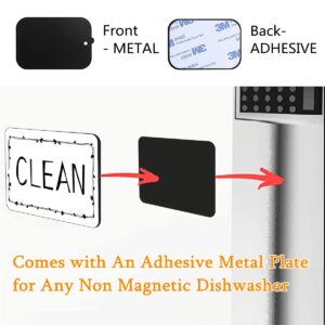 Dishwasher Magnet Clean Dirty Sign for Kitchen Organization and Storage Double Sided Reversible Clean Dirty Magnet for Dishwasher