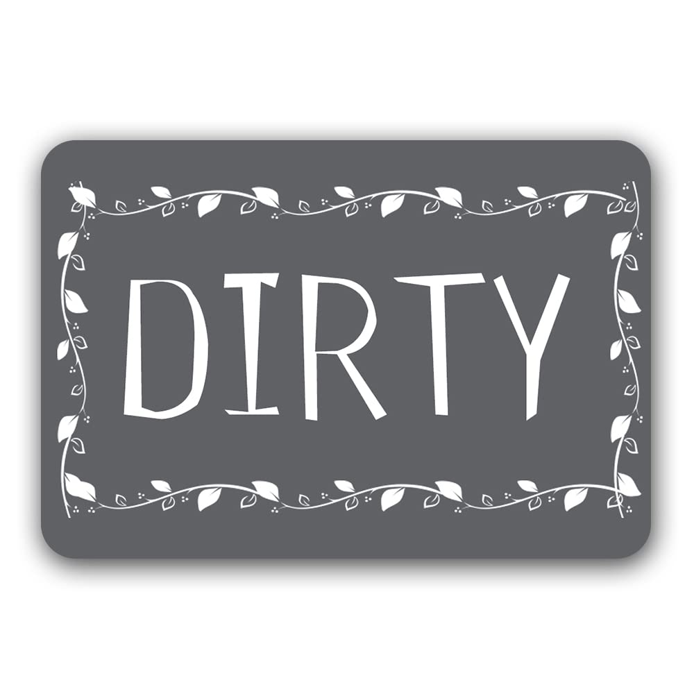 Dishwasher Magnet Clean Dirty Sign for Kitchen Organization and Storage Double Sided Reversible Clean Dirty Magnet for Dishwasher