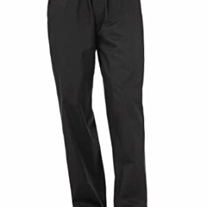 Chef Works Men's Lightweight Baggy Pants, Black, Large