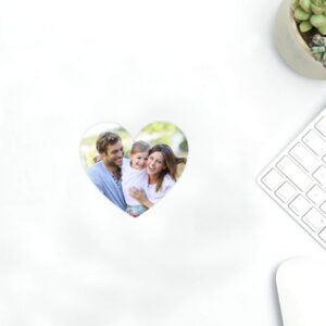 Customized Picture Magnet Heart Shape Personalized Photo Fridge Magnets Add Your Image Text Logo, Kitchen Office Whiteboard Locker Refrigerator Magnets Travel Gift Souvenir Home Decoration