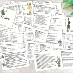 Recipe Card Divider 3-by-5-Inch Set