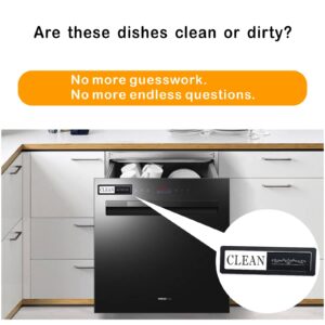 MOONOON Clean Dirty Magnet for Dishwasher,Dirty Clean Dishwasher Magnet Sign for Kitchen Organization and Storage,Slide Indicator to Show Dishes/Washing Machine Clean or Dirty/Refrigerator Magnet