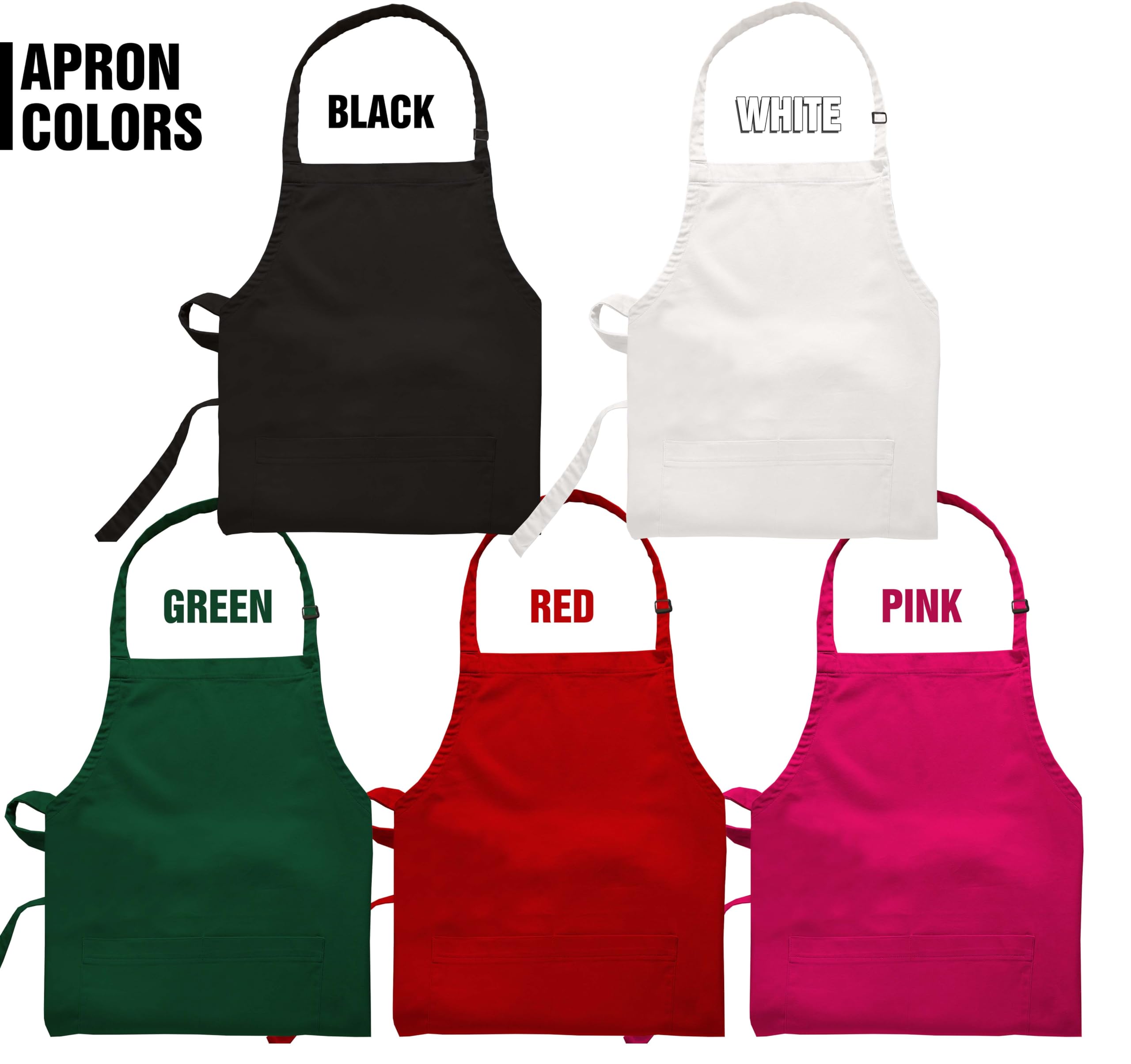 Custom Apron for Women and Mom, Cooking Apron with Custom Name, Women Kitchen Gifts for Mother and Grandma, Birthday, Thanksgiving, Mothers Day from Husban Daughter Son Sister, Personalized Mom Gifts