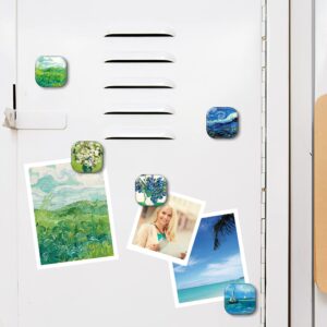 MORCART 30Pack Decorative Magnets Art Fridge Magnets Cute Refrigerator Magnets Glass Magnets for Locker Whiteboard School Office and Kitchen (Vangogh)