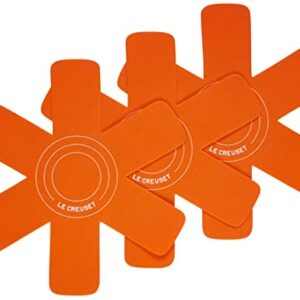 Le Creuset Set of 3 Felt Cookware Protectors - Flame