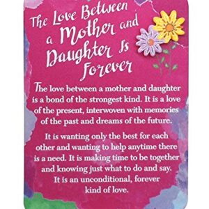 Blue Mountain Arts Miniature Easel Print with Magnet "The Love Between a Mother and Daughter Is Forever" 4.9 x 3.6 in., Christmas, Birthday, Graduation, Mother's Day, or "I Love You" Gift