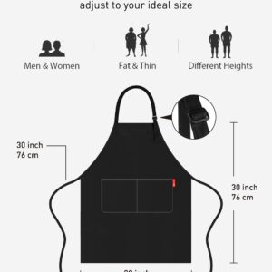 XBPDMWIN Funny Cooking Aprons for Men - I Like My Butt Rubbed and My Pork Pulled - Grilling BBQ Apron for Mens with 2 Pockets - Birthday Gifts for Men, Husband, Boyfriend, Guy, Dad, Friends, Him