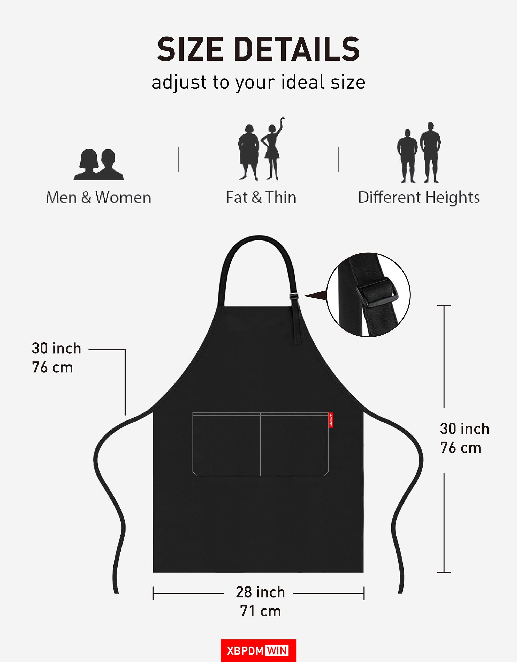 XBPDMWIN Funny Cooking Aprons for Men - I Like My Butt Rubbed and My Pork Pulled - Grilling BBQ Apron for Mens with 2 Pockets - Birthday Gifts for Men, Husband, Boyfriend, Guy, Dad, Friends, Him