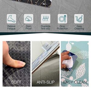 UpNUpCo Artistic Beautiful Anti Fatigue Kitchen Floor Mat - Unique Floor Mats - Pain Relief Padded Kitchen Mats - Floor Mats For In Front Of Sink - Memory Foam 30" X 17.5" X 10mm Cushion Spicy