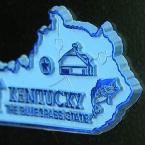 Tennessee Small State Magnet by Classic Magnets, 3.5" x 1", Collectible Souvenirs Made in The USA