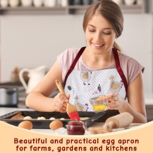 Chicken Egg Collecting Apron Hen Duck Goose Egg Holder Aprons Chicken Egg Apron for Fresh Egg Adjustable Gathering Apron with Pockets for Hen Duck Goose Egg Home Kitchen Women Presents Multicolor