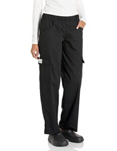 mercer culinary m61100bkl genesis women's chef cargo pant, large, black