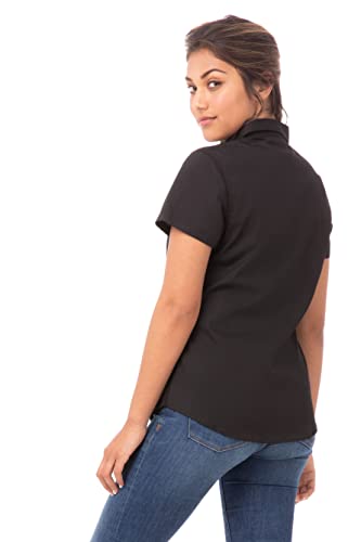 Chef Works Women's Universal Shirt, Black, Small