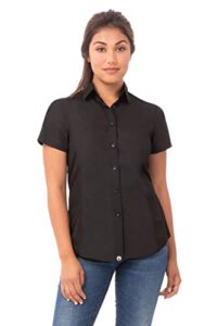 chef works women's universal shirt, black, small