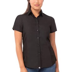 Chef Works Women's Universal Shirt, Black, Small