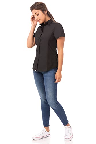 Chef Works Women's Universal Shirt, Black, Small