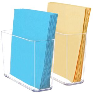 youngever 2 pack clear plastic napkin holders