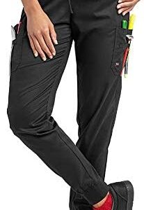 Industry Line Women's Jogger Chef Pant (Black, L)