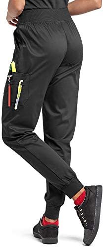 Industry Line Women's Jogger Chef Pant (Black, L)