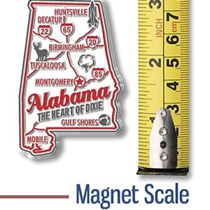 Alabama Premium State Magnet by Classic Magnets, 1.8" x 2.8", Collectible Souvenirs Made in The USA