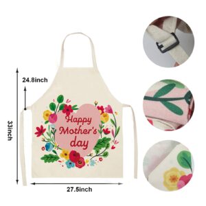 Kvittra Christmas Apron Gifts for Mom, Lady Apron for Women and Men, Adjustable Kitchen Chef Apron for Cooking Baking - Cute Birthday, Anniversary, Mother's Day, Christmas