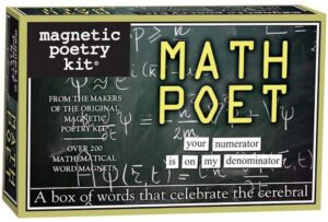 magnetic poetry - math poet kit - words for refrigerator - write poems and letters on the fridge - made in the usa