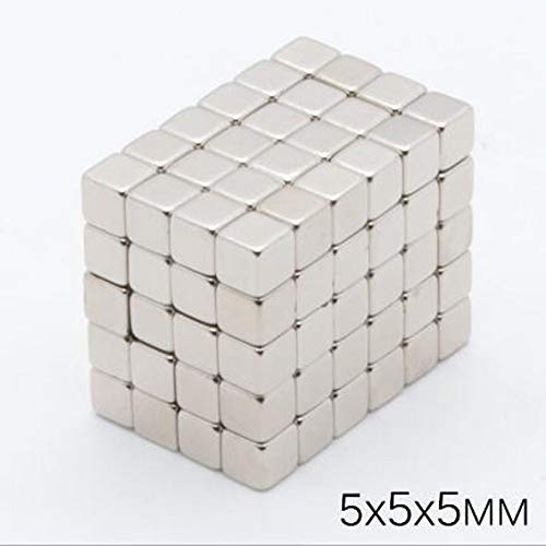 RUTILISM 50 Pcs 5x5x5mm refrigerator square magnet for work or office, scientific purposes, arts and crafts or school classrooms, etc.