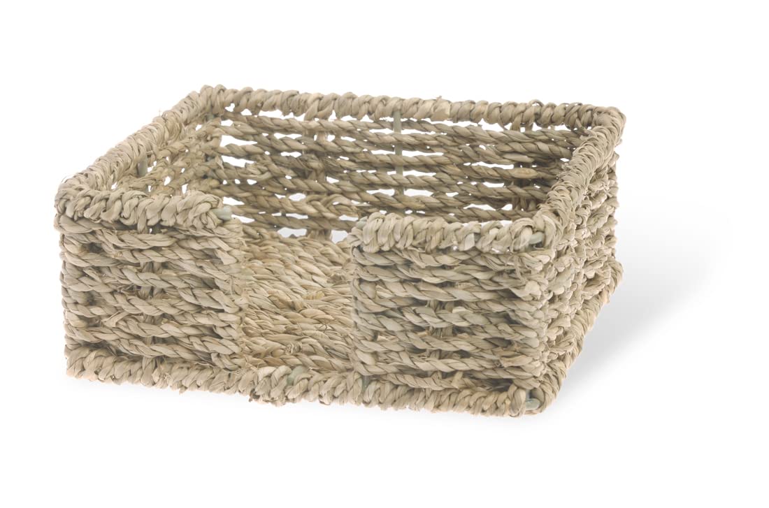 Boston International, Seagrass Cocktail Napkin Caddy, Size