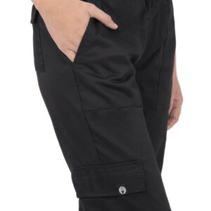 Chef Works Women's Cargo Chef Pants, Black, Medium