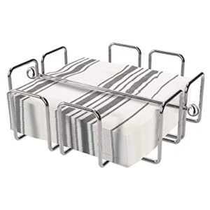 LEVIMETREE Flat Napkin Holder for Table-Kitchen Napkin Dispenser Serviette Holder Kitchen & Dining Room Décor, Decorative Clear Cocktail Napkin Kitchen Décor Napkin Holder for Dining Table