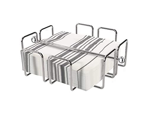 LEVIMETREE Flat Napkin Holder for Table-Kitchen Napkin Dispenser Serviette Holder Kitchen & Dining Room Décor, Decorative Clear Cocktail Napkin Kitchen Décor Napkin Holder for Dining Table