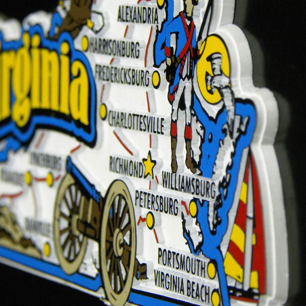 Indiana Jumbo State Magnet by Classic Magnets, 2.5" x 4", Collectible Souvenirs Made in The USA