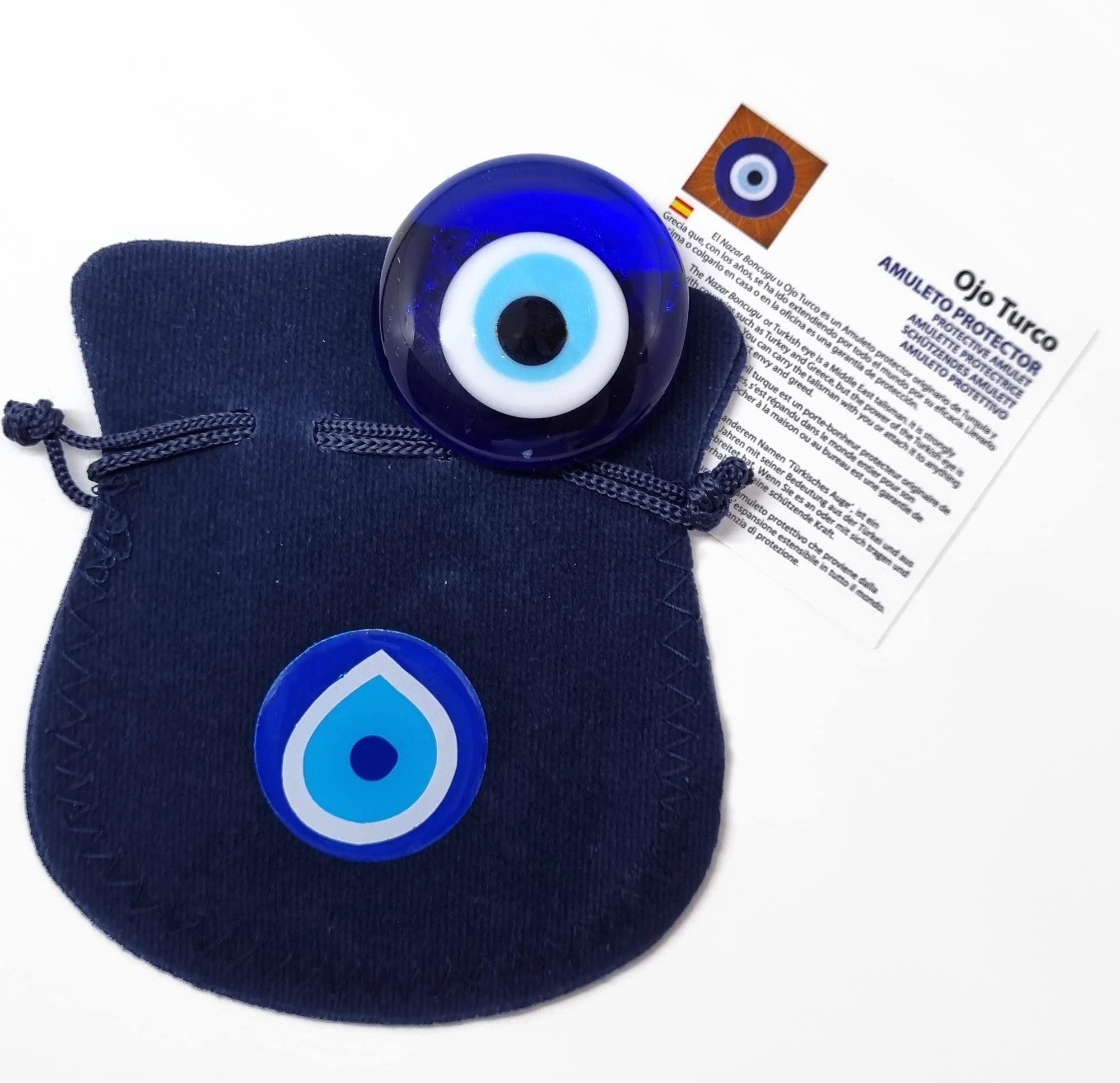 Blue Turkish Eye Fridge Magnet for Good Luck Decoration or Gift