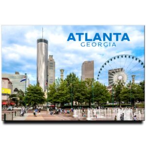 atlanta fridge magnet georgia travel souvenir