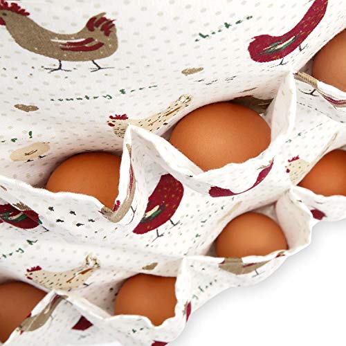 Cackleberry Home Farmhouse Chicken Egg Collecting & Gathering Apron 12 Pockets (Adult Size)