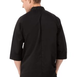 Chef Works Men's Morocco Chef Coat, Black, X-Large