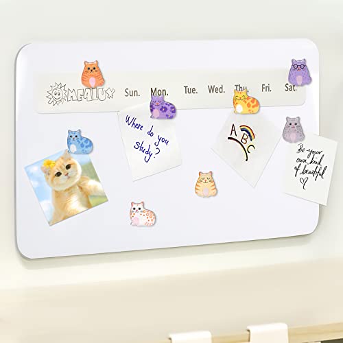 MORCART 30PCS Cat Magnets for Fridge, Cute Magnets for Refrigerator Locker Whiteboard Decorative Magnetic Board Cabinets Classroom Office Cubicle School Gift for Adult